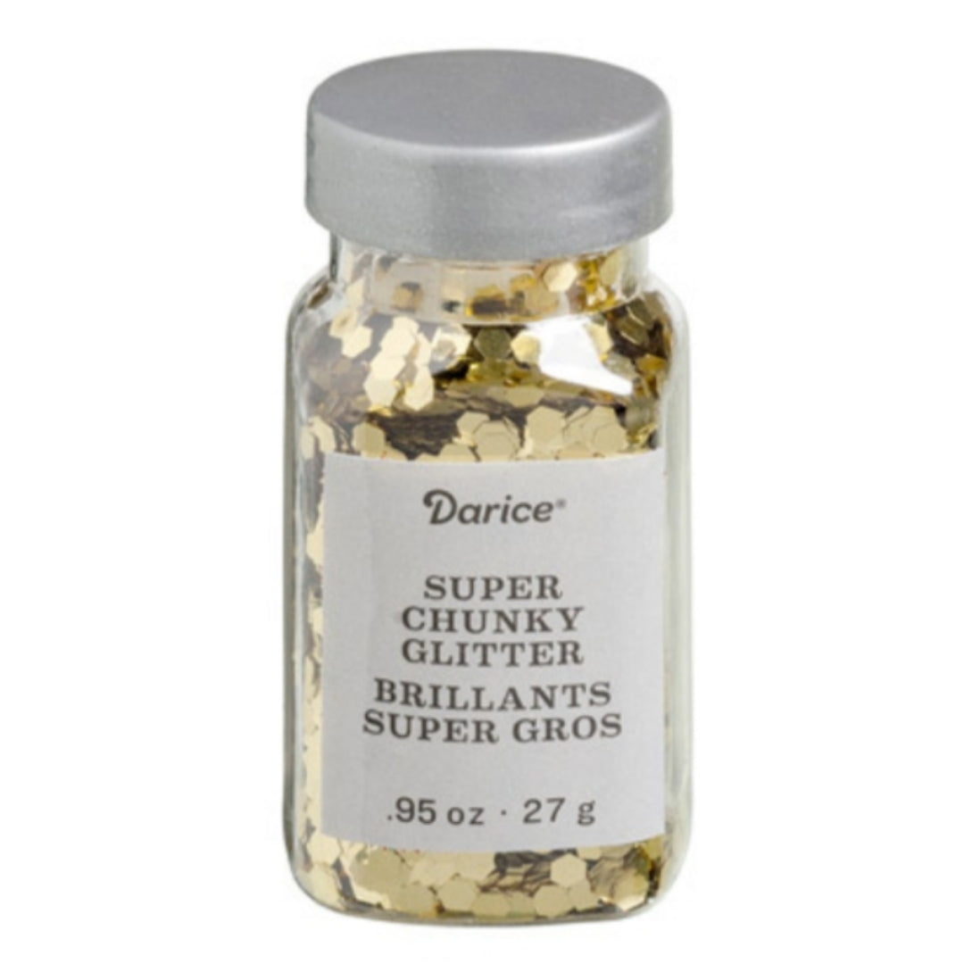 Darice™ GOLD Chunky Hexagon Glitter – Kerena Nicole LLC